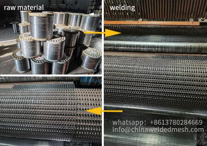 BWG 16 Welded Wire Mesh Rolls , 304 316 Stainless Steel Welded Wire Fence